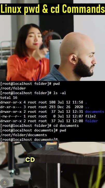Linux Pwd And Cd Commands Linux Unix Shorts Youtube