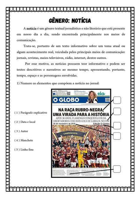 Atividades Genero Textual Noticia Modisedu