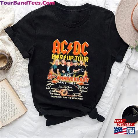 Acdc Pwr Up World Tour 2024 Shirt Ac Dc T Shirt Unisex Tourbandtees