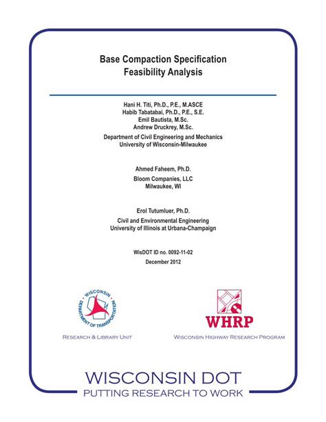 Pdf Base Compaction Specification Feasibility Analysis Dokumen Tips