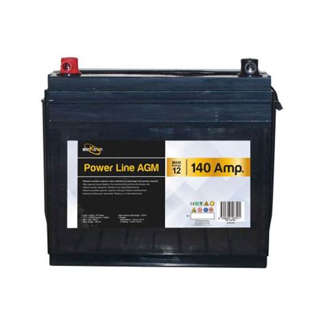 Batterie Auxiliaire Power Line Agm 100 Ampères Compact Powerlib