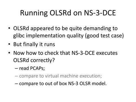 Ppt Direct Execution Of Olsr Manet Routing Daemon In Ns 3 Powerpoint