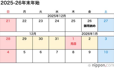 2025年の祝休日 年末年始は9連休！ 計画的な有休で飛び石を4連休に！