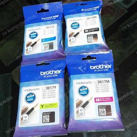 Promo Brother Ink Catrigde LC3617.BK.C.Y.M - Tinta Printer LC3617 ...