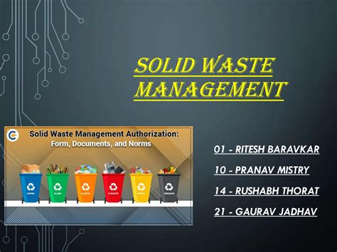 SOLUTION: Solid waste management ppt - Studypool