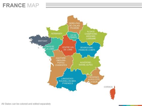 France Map Powerpoint Maps Powerpoint Templates Designs Ppt Slide