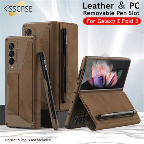 With Detachable Pen Slot KISSCASE For Samsung Z Fold5 5G Fold4 Fold3