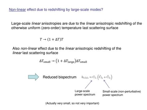 Ppt Primordial Squeezed Non Gaussianity And Observables In The Cmb