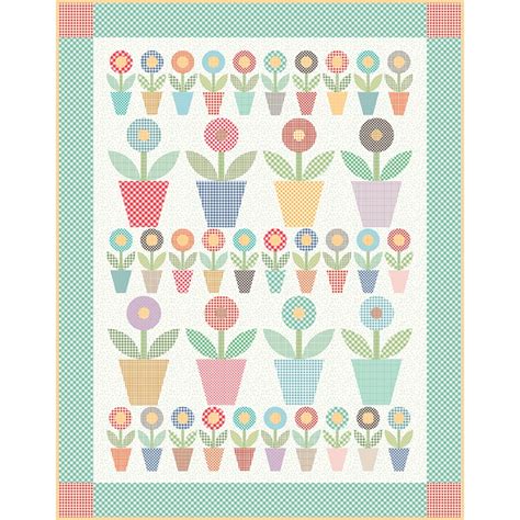 Riley Blake Designs Bee Gingham Gingham Garden Quilt Kit