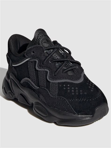 Girls Black Trainers School And Running Very