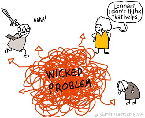Local Governments Vs Wicked Problems In Cartoons Business Illustrator