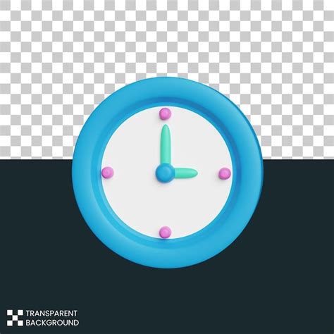 Premium Psd Clock 3d Render Icon Illustration