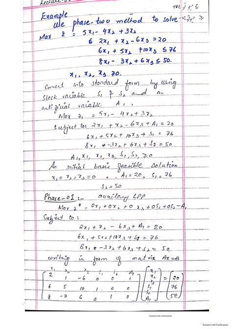 Solution Two Phase Method With Examples Studypool