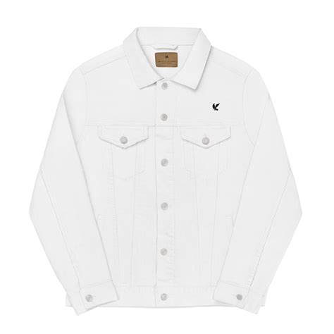 White Unisex Denim Jacket Jetrex