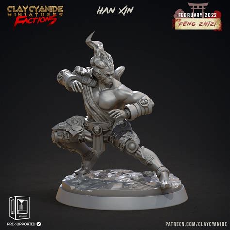 Han Xin Apeling Miniature Clay Cyanide Feng Zhizi Tabletop Gaming Dnd