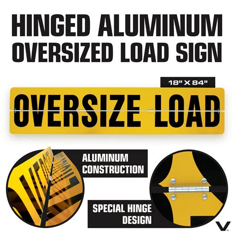 VULCAN Flags and Oversize Load Sign Kit - Includes 1 Aluminum Oversize – Vulcan Brands
