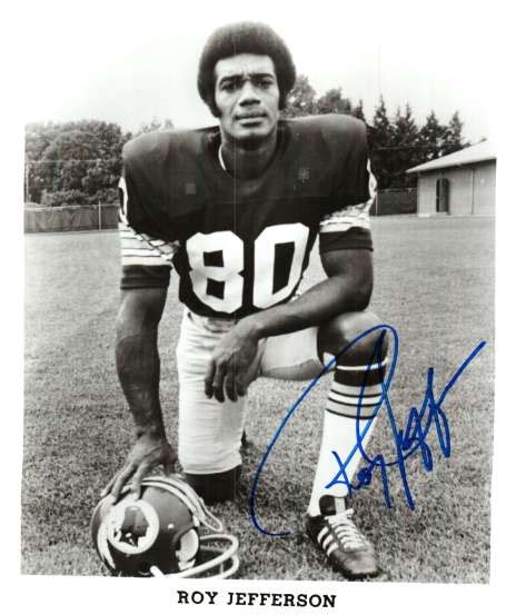 Autographed Roy Jefferson Photo Washington Redskins Main Line Autographs