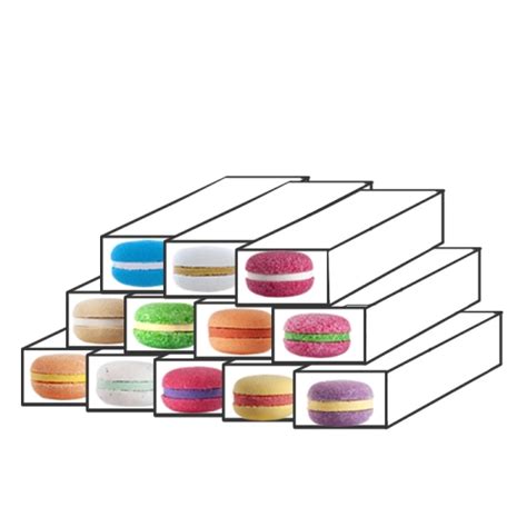 Cranberry Flavoured Effervescent Bath Macaroon Box Of 10