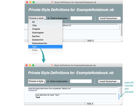 Edit A Style In A Notebooks Stylesheet—wolfram Documentation