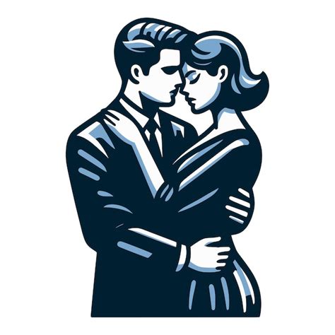 Premium Vector Romantic Couple Lovers Vector Illustration Happy Young
