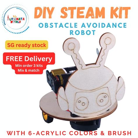 Obstacle Avoiding Robot Diy Stem Kit Hobbies And Toys Toys And Games On