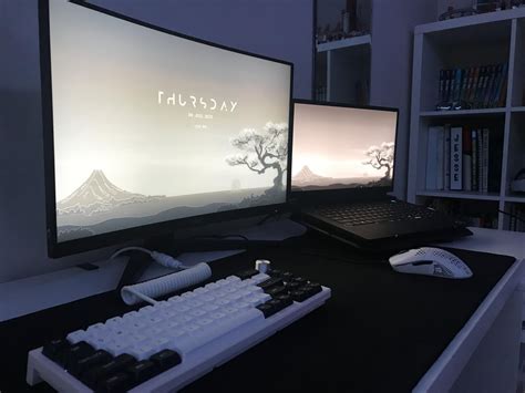 His And Hers Triple Monitor Setup Rbattlestations