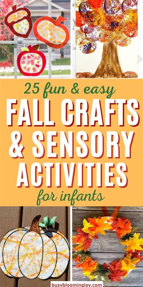 25 Fun And Easy Fall Arts Crafts And Sensory Activities For Infants