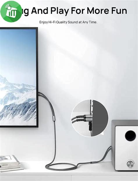 JSAUX 2 Male RCA To 2 Male RCA Stereo Audio Cable 3M