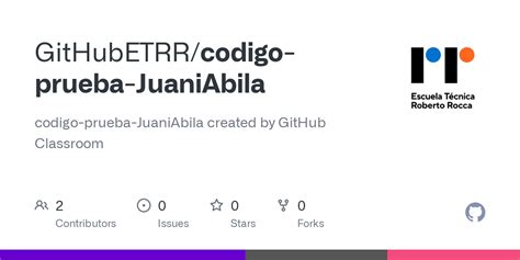 GitHub GitHubETRR Codigo Prueba JuaniAbila Codigo Prueba JuaniAbila