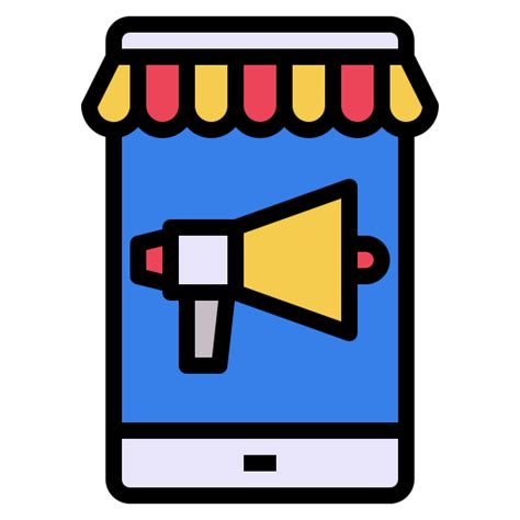 Digital Marketing Payungkead Lineal Color Icon