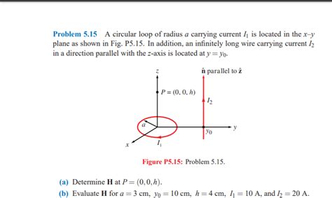 solved problem 5 15 a circular loop of radius a carrying
