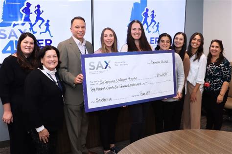 Robert Budelman On Linkedin Thank You Sax Llp For Your Tremendous Generosity And Partnership