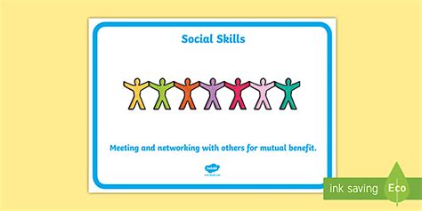 Social Skills Display Poster Teacher Made Twinkl