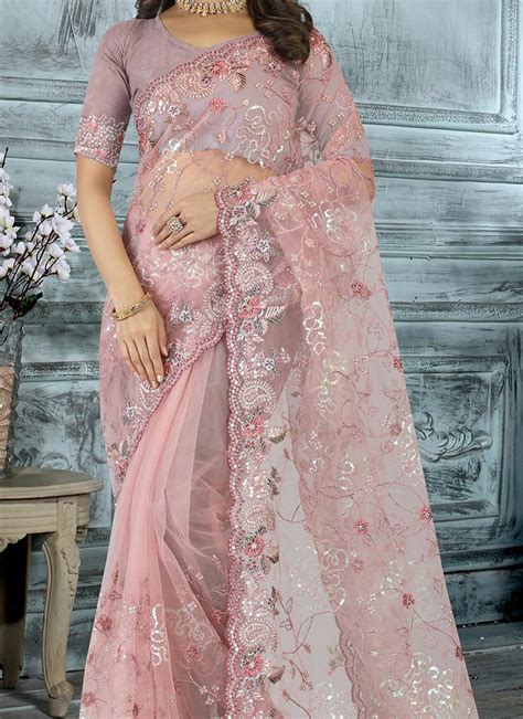 Latest Pink Sarees Designs For Women Pink Wedding Sarees