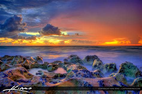 Sunrise At Blowing Rocks In Jupiter Florida Treasure Coast
