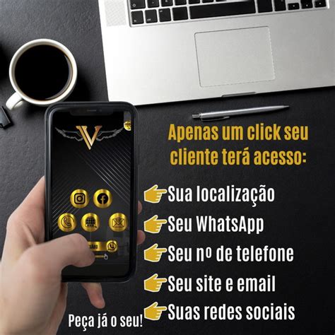 Cartão de Visitas Digital Interativo Elo7 Produtos Especiais