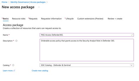 identity governance how to integrate access packages to support