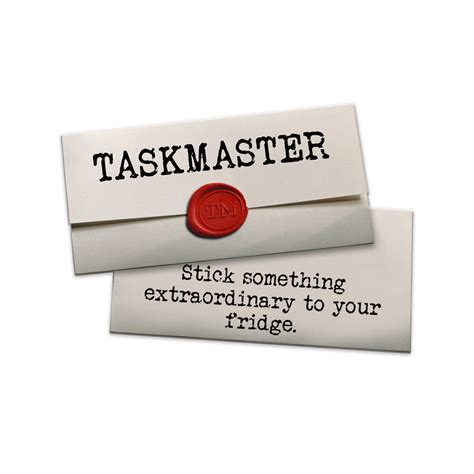 Taskmaster Envelope Metal Magnet