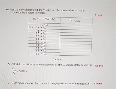 Solved Experiment Verification Of The Maximum Power Chegg