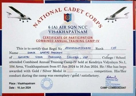 Sartaj Parveen Shaik On Linkedin Ncc Leadership Teamwork Discipline Personalgrowth Catc