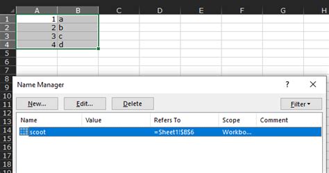 Excel Remove Local Named Ranges Within A Set Of Data Stack Overflow