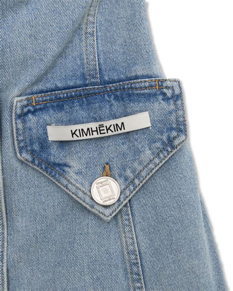 Emma Denim Tube Top Dress Sky Blue Kimhekim