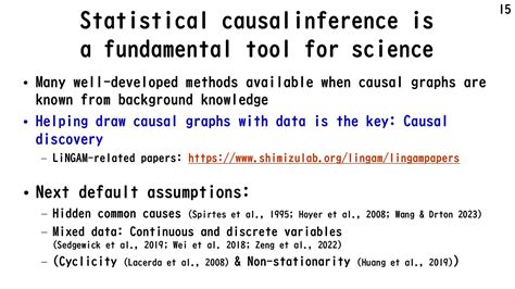 Non Gaussian Methods For Causal Discovery Speaker Deck