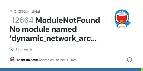 Modulenotfounderror No Module Named Dynamicnetworkarchitectures For
