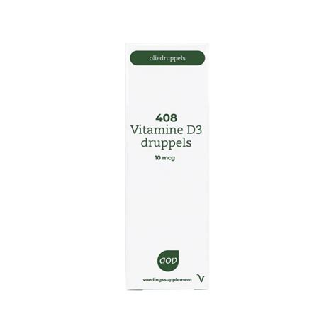 Aov 408 Vitamine D3 Druppels 10mcg Vitamines