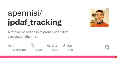 GitHub Apennisi Jpdaf Tracking A Tracker Based On Joint