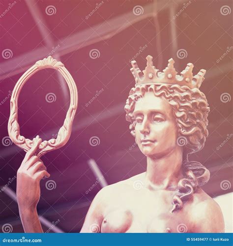 The Goddess Of Love Aphrodite Venus Statue Styled Vintage Stock