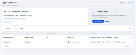 Creating And Managing Multiple Entities In One Company Account Remote