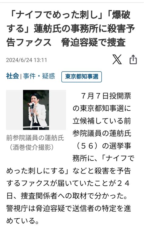 選挙期間中だけ現れる犯人 表と裏の裏側