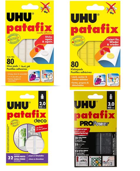 UHU-Patafix-Glue-Pads-Patafix-Pro-Power-Patafix-Deco-Patafix-Yellow ...